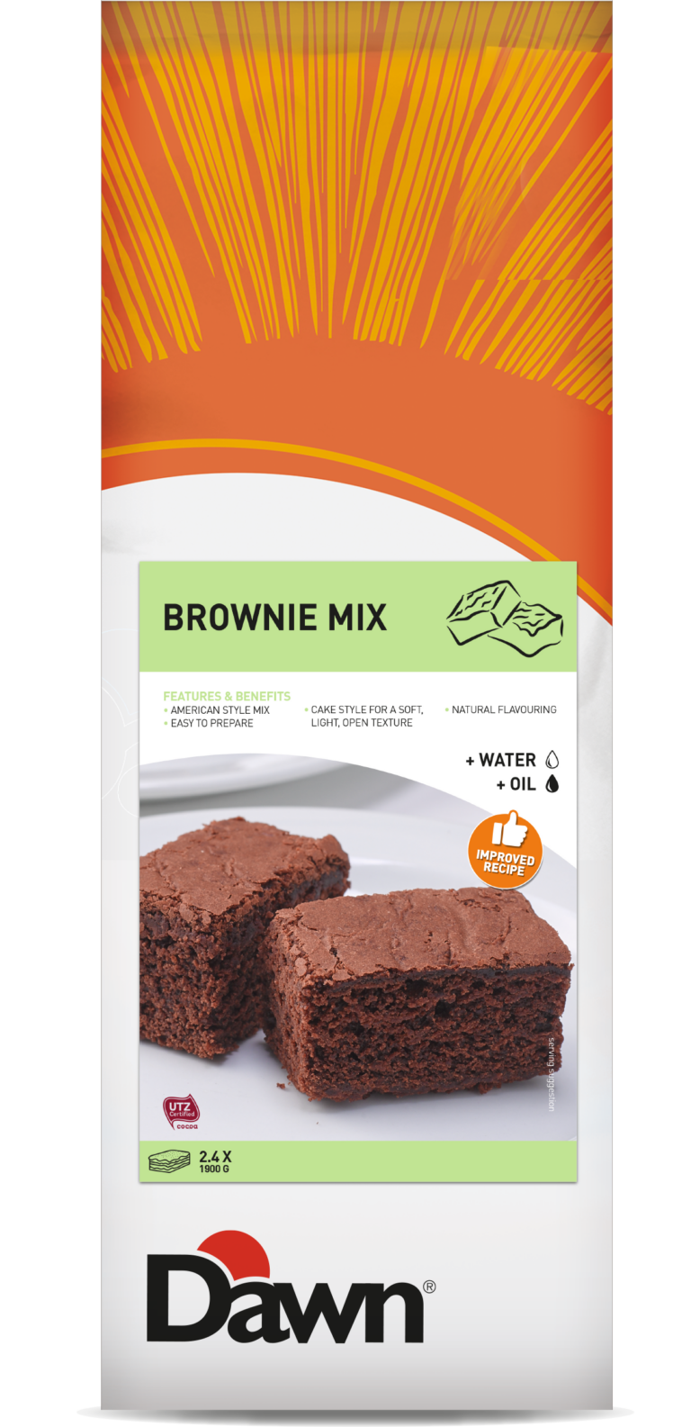 Dawn Brownie Mix-Cake 3.5KG - Marti SA